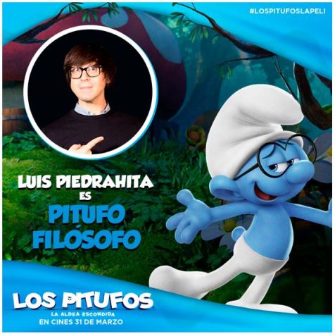 Luis Piedrahita pone voz a Pitufo Filósofo | Cine para disfrutar